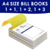 Bill Book A4 Size – Ideal for Professional and Business Use, pack of 10 ...